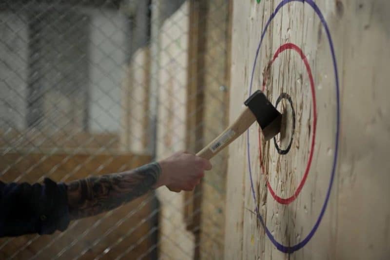 Urban axe throwing | We Are Cornwall